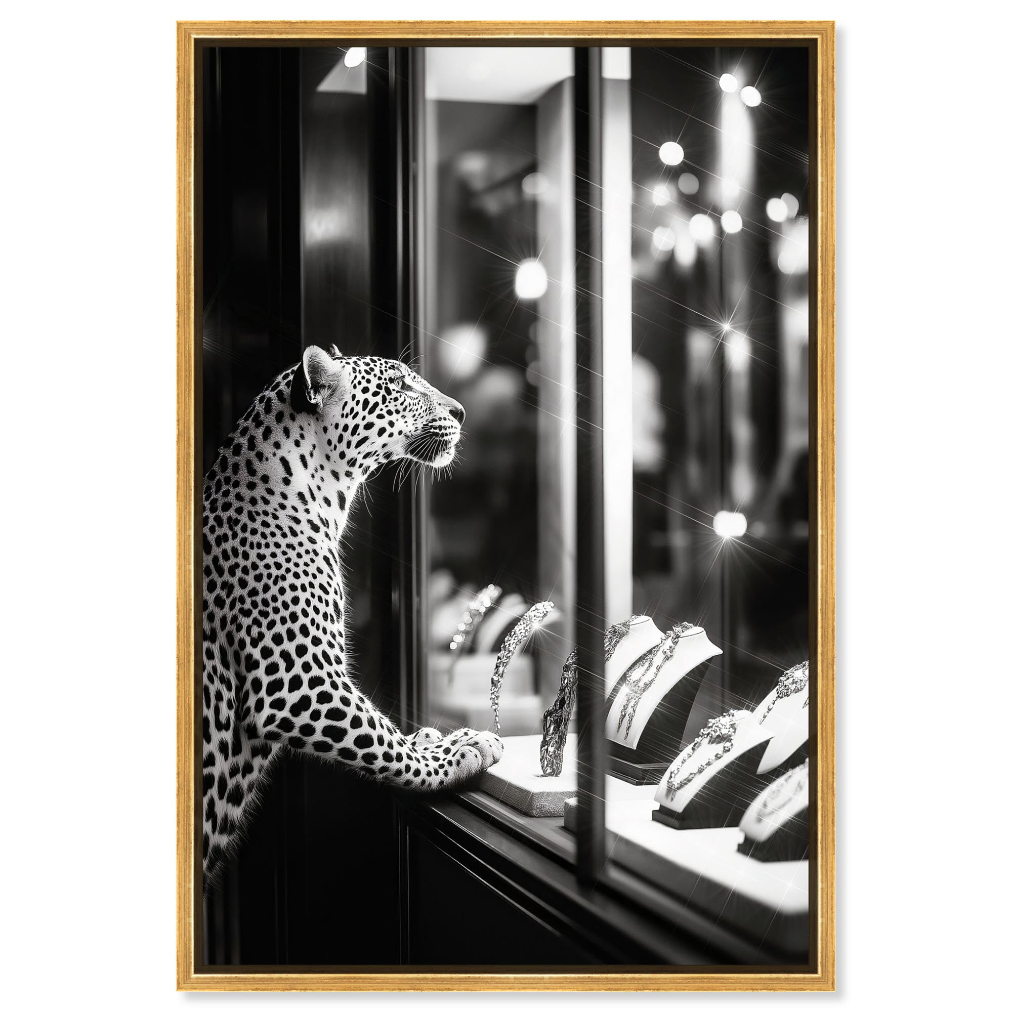 Hunter's Eye Canvas Fashion and Glam Art by Art Remedy, Gold Frame, 24 ...