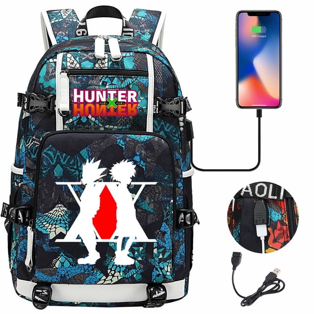 Hunter themed backpack with USB charging and laptop compartment ...