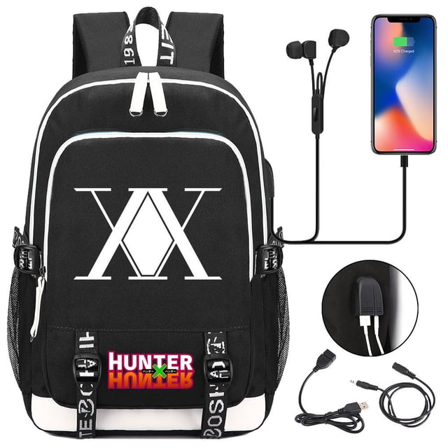 Hunter x Hunter Backpack - Unisex for Kids and Teens with USB Charging ...