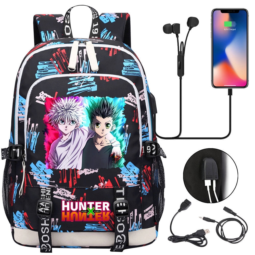 Hunter x Hunter Backpack with USB Charging, Laptop Protection, and ...