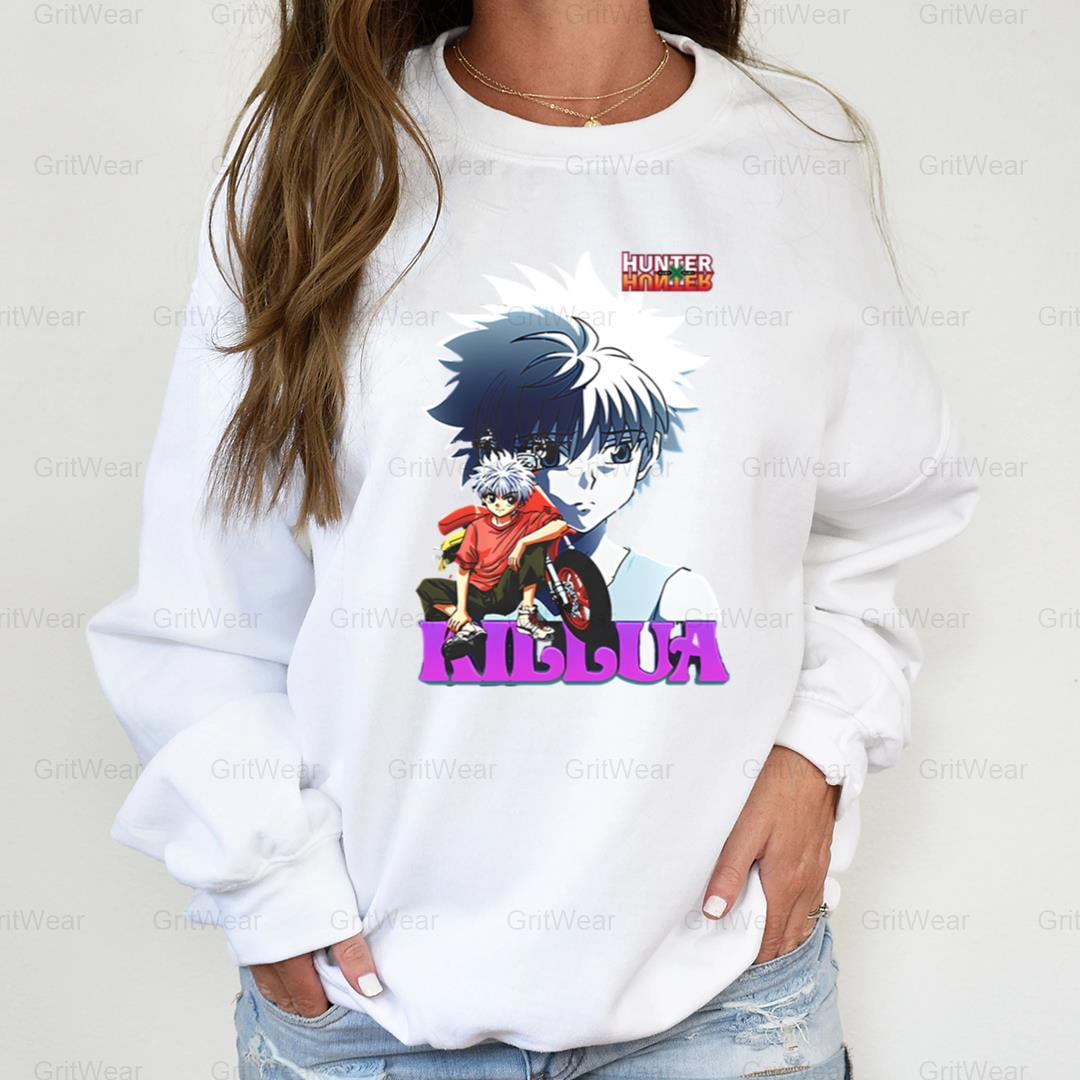 Hunter x Hunter Killua Zoldyck Anime Vintage Fan Conflict Graphic ...