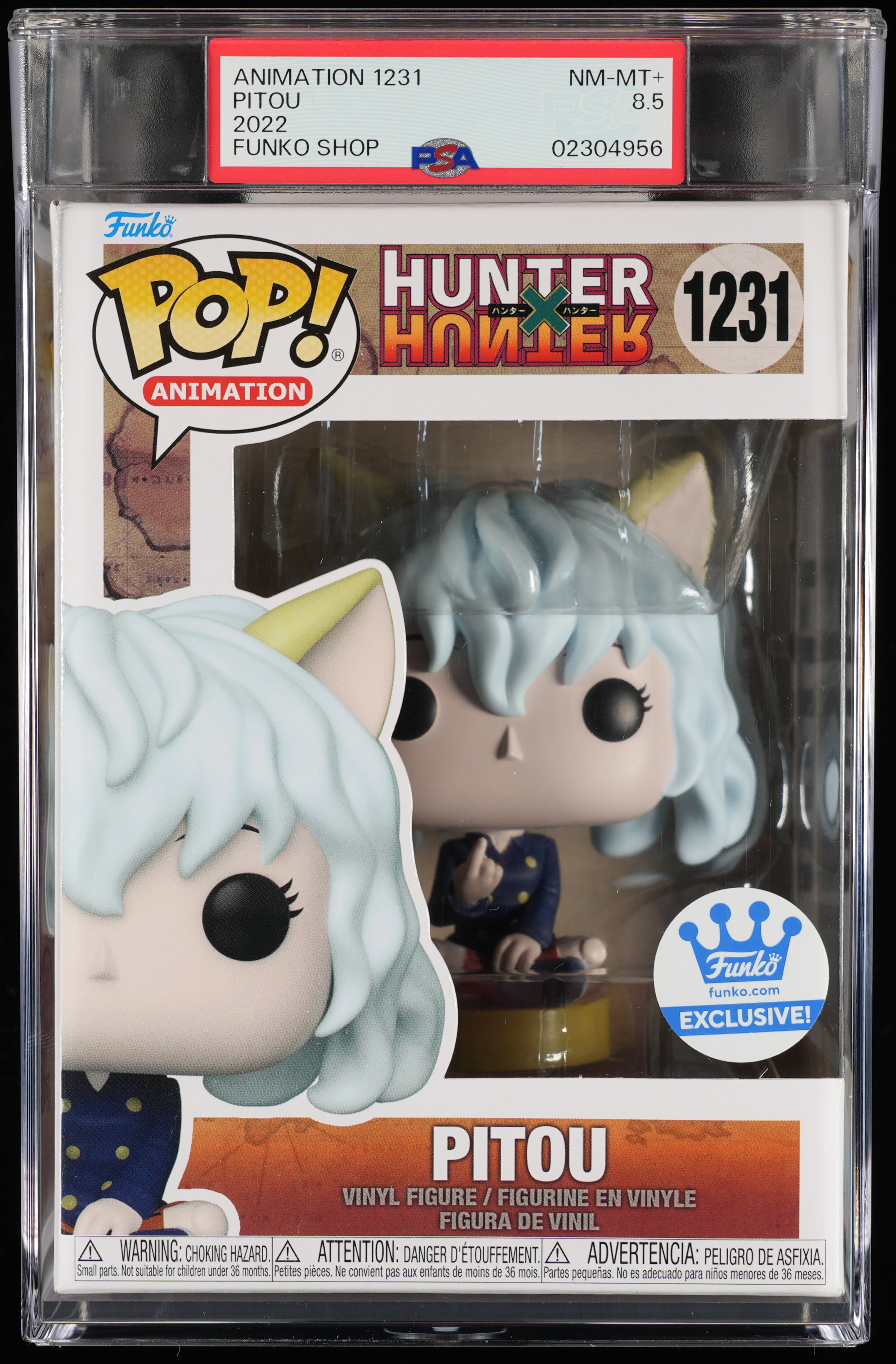 Hunter x Hunter, PSA Graded 8.5 NM-MT+, Pitou Collectible Vinyl Figure ...