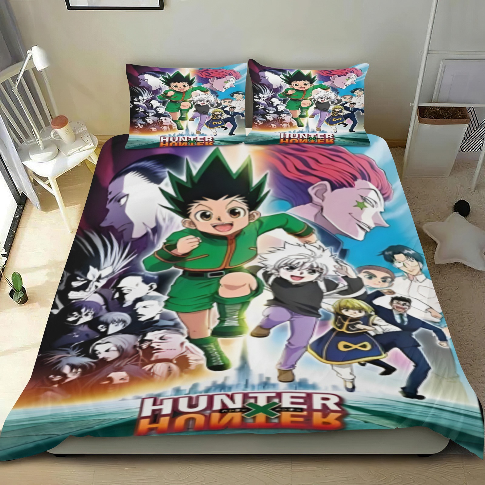 Hunter x Hunter thin bedding set has an iconic print,One duvet cover ...