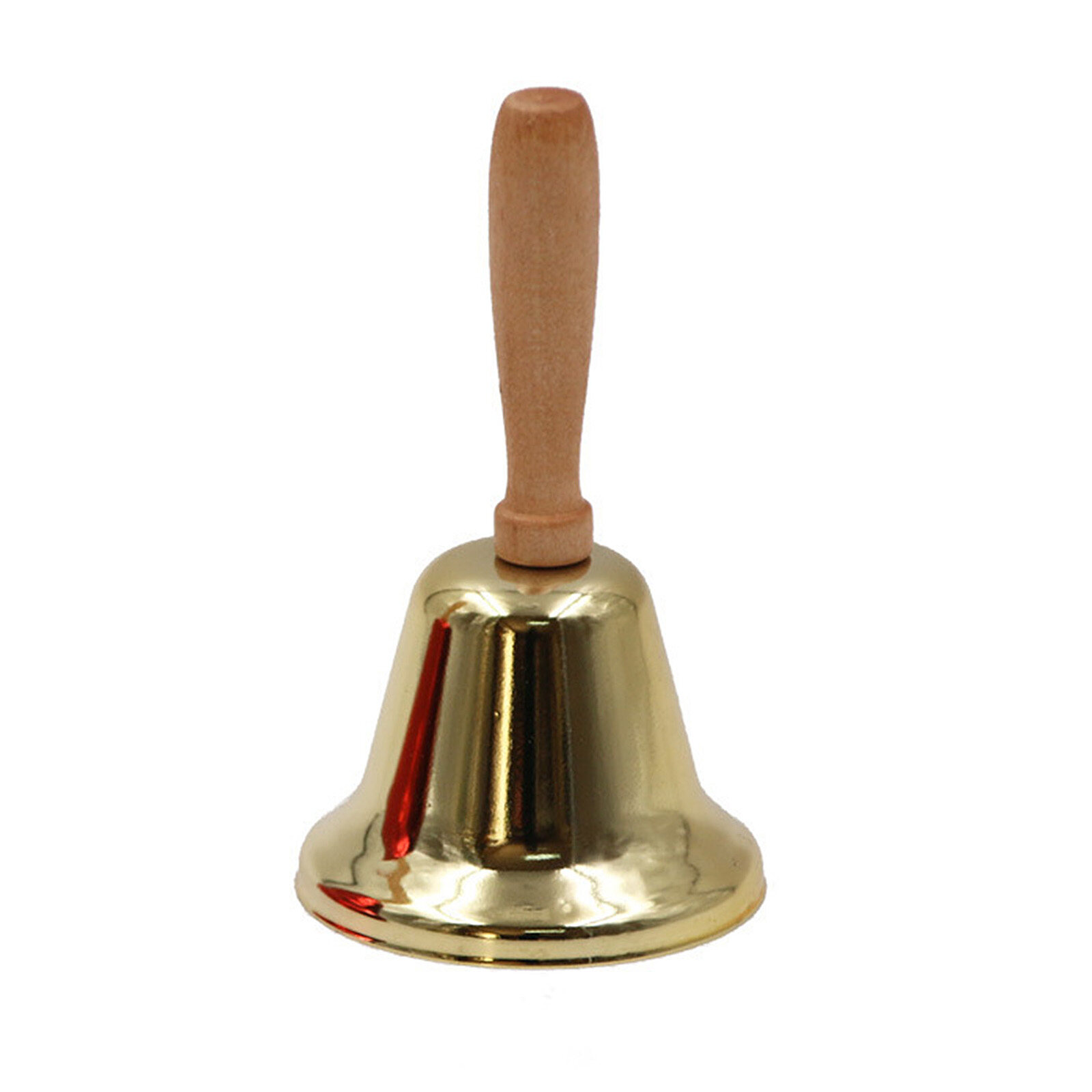 Huntermoon Christmas Bell Celebrate Rattles Hand Ring Wooden Handle ...