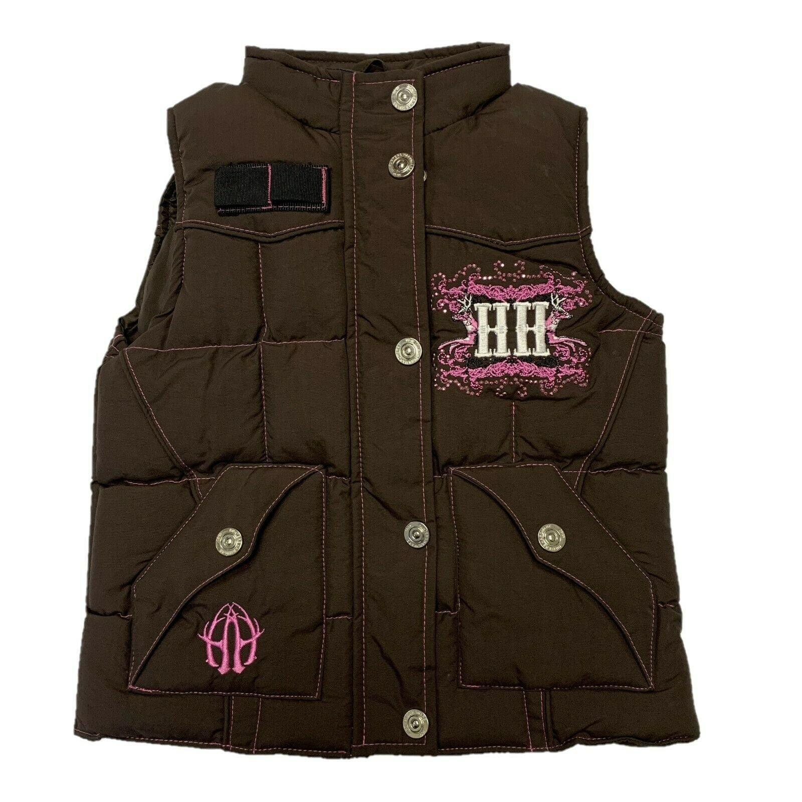 Hunters Hardware Girl's Brown Poly-Fill Vest 886088-660 - Walmart.com