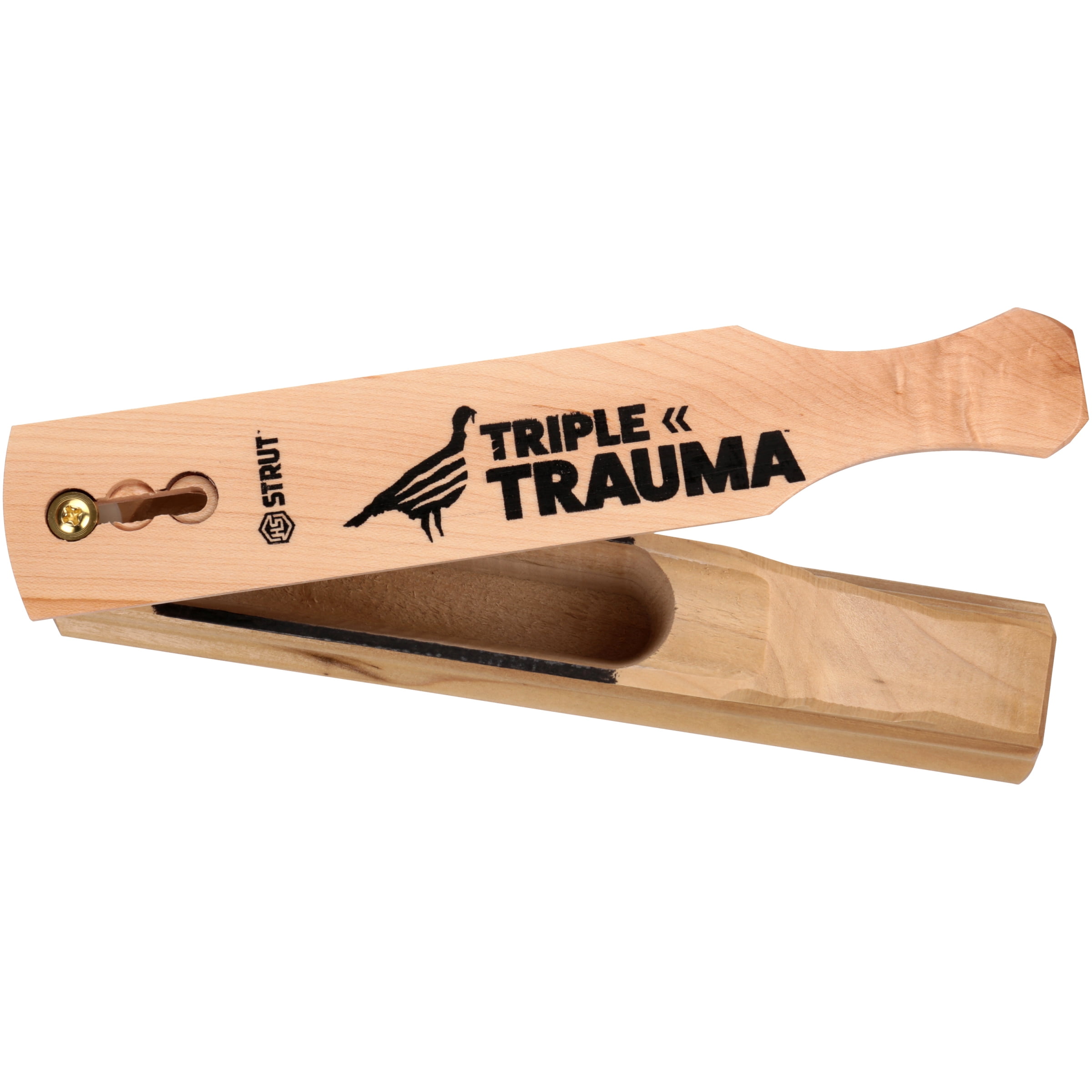 Hunters Specialties 100007 Triple Trauma Box Call Hen Wood - Walmart.com