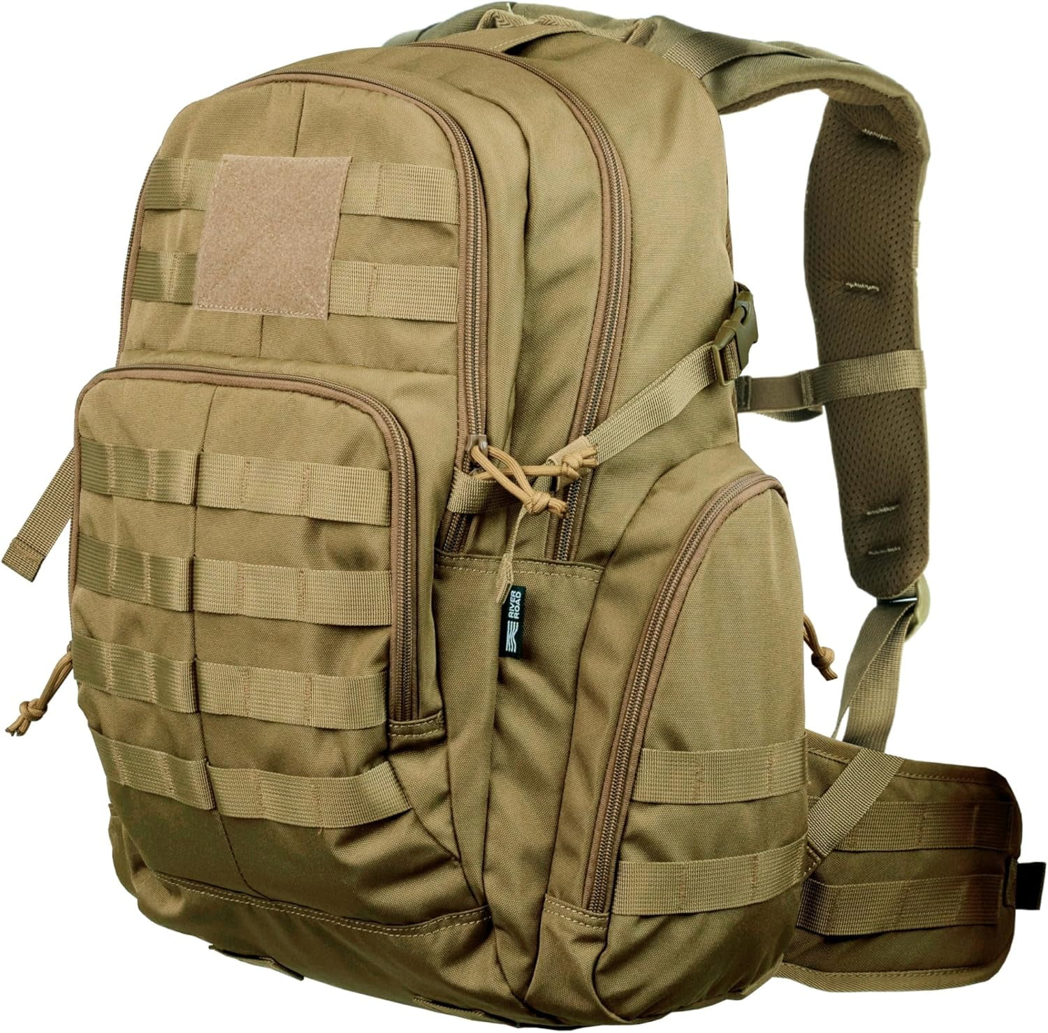 Huntex 40L Tactical Backpack for Men and Women in Khaki - Military Style for Hunting, Hiking ...