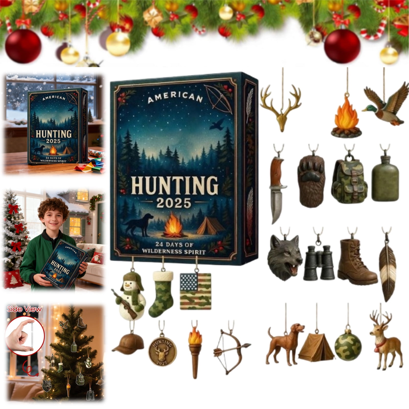 Hunting Advent Calendar 2025, 24 Days Advent Calendar Blind Box with ...