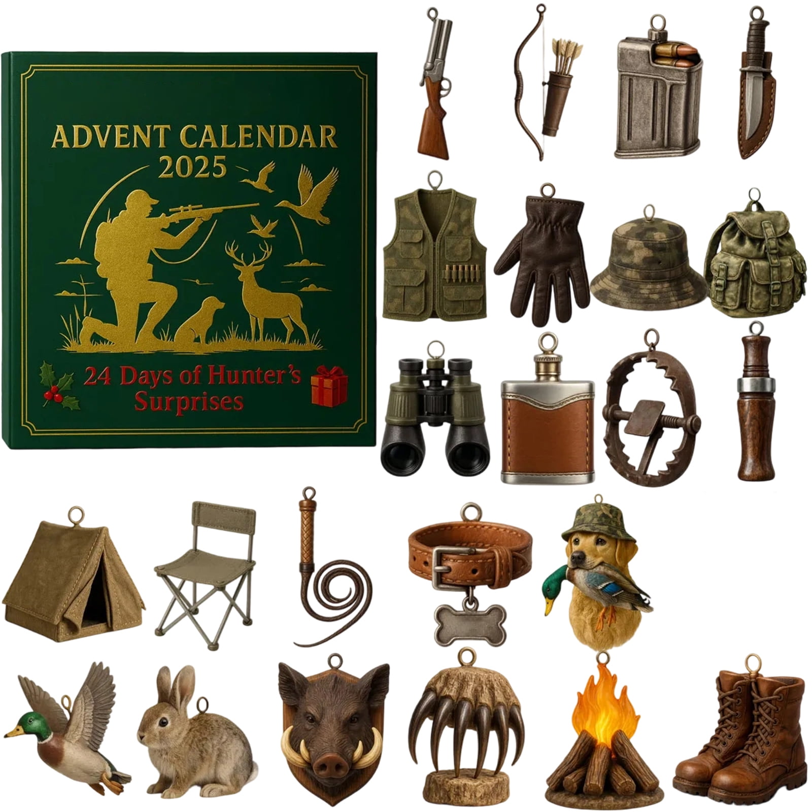 Hunting Adventure Advent Calendar 2025, 24 Days Christmas Countdown ...