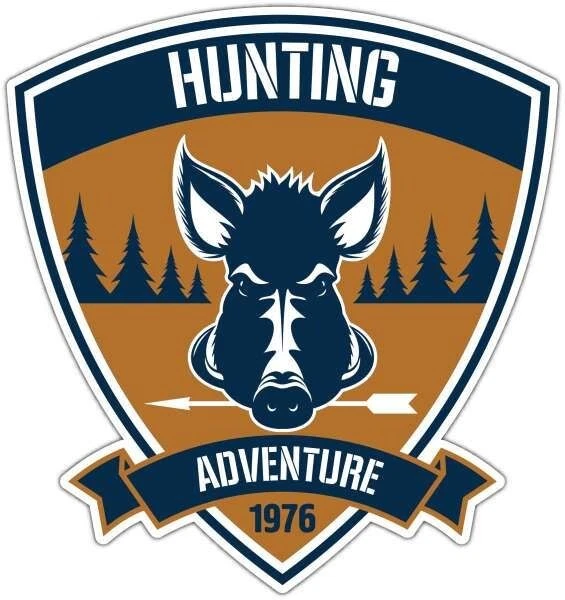 Hunting Adventure Boar Hog Hunter Club Car Window Stickerphone Decal ...