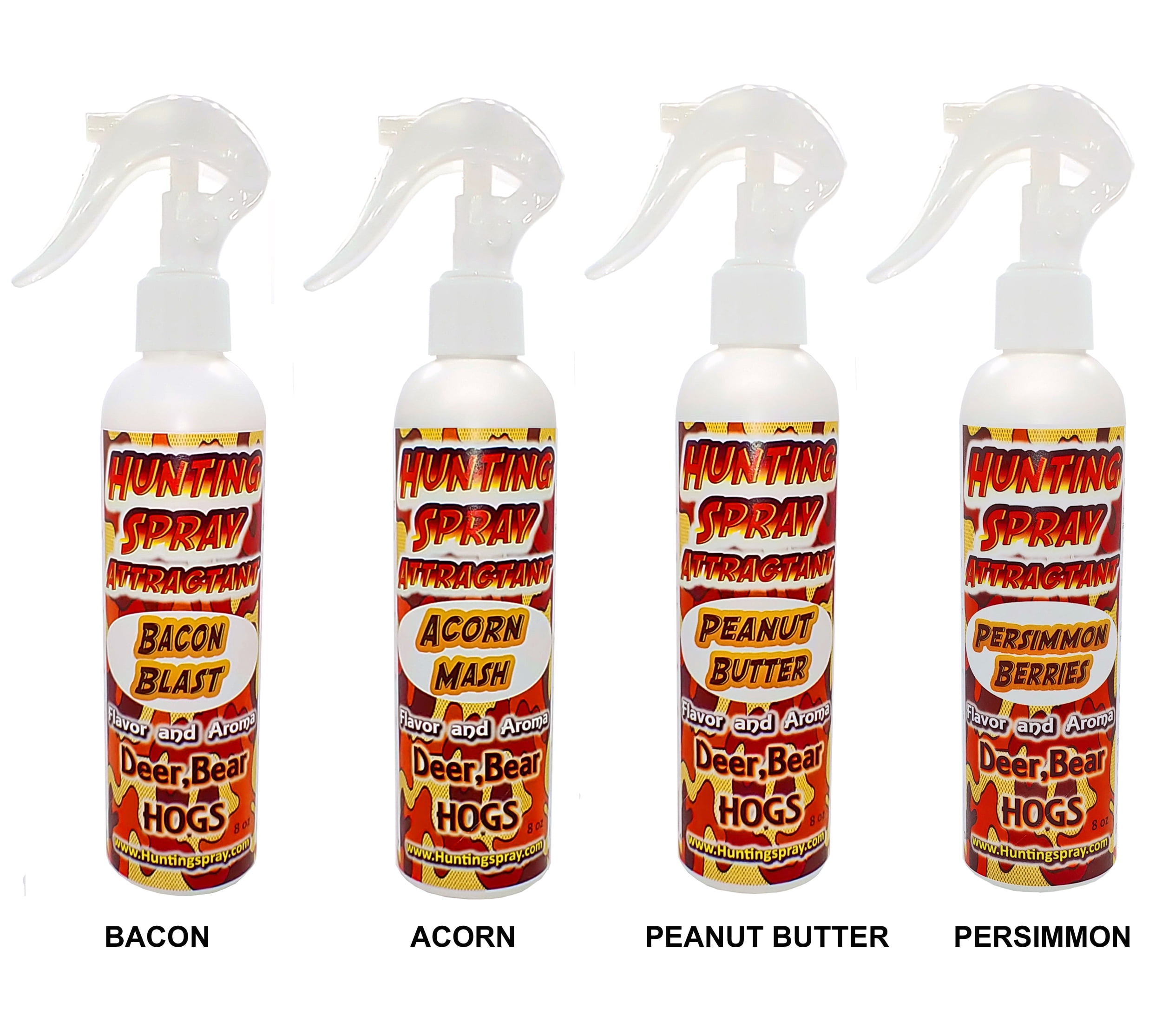 Hunting Attractant Spray 4 Flavors Combo Pack Deal - Walmart.com