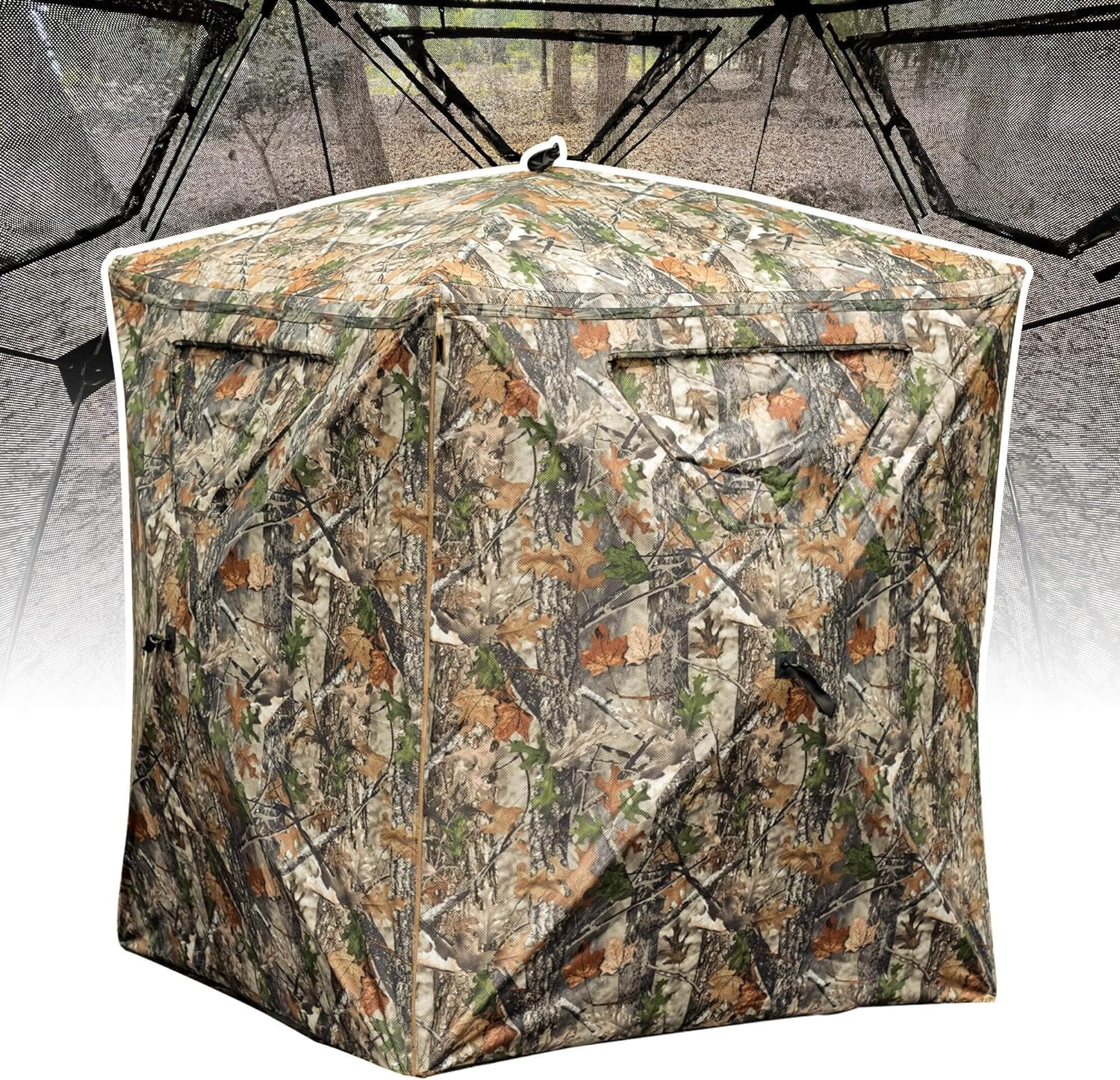 Hunting Blind, Ground Blinds for Deer Hunting 2-3 Person, 270 Degree ...