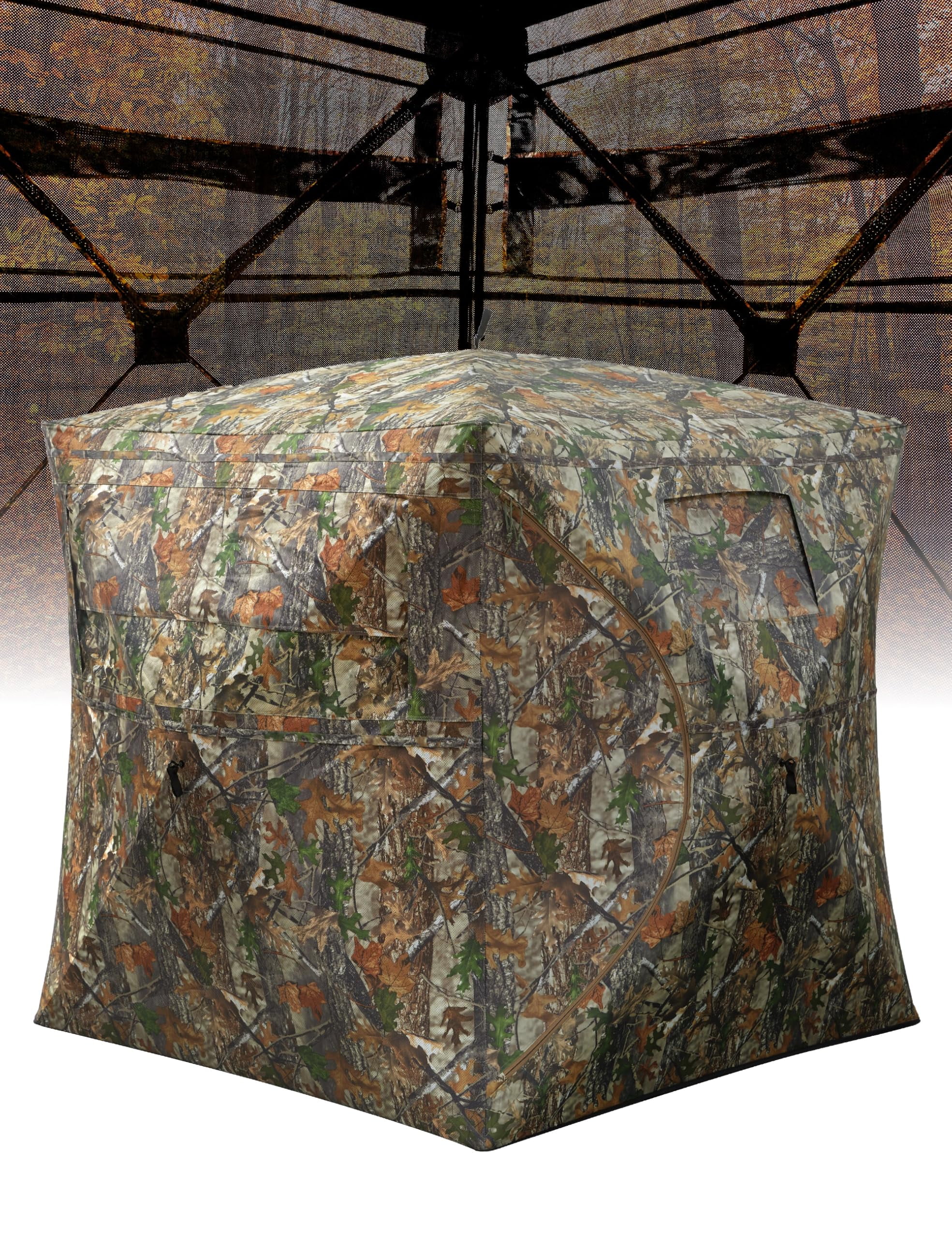 Hunting Blind See Through with Carrying Bag, 2-3 Person PopUp Ground ...