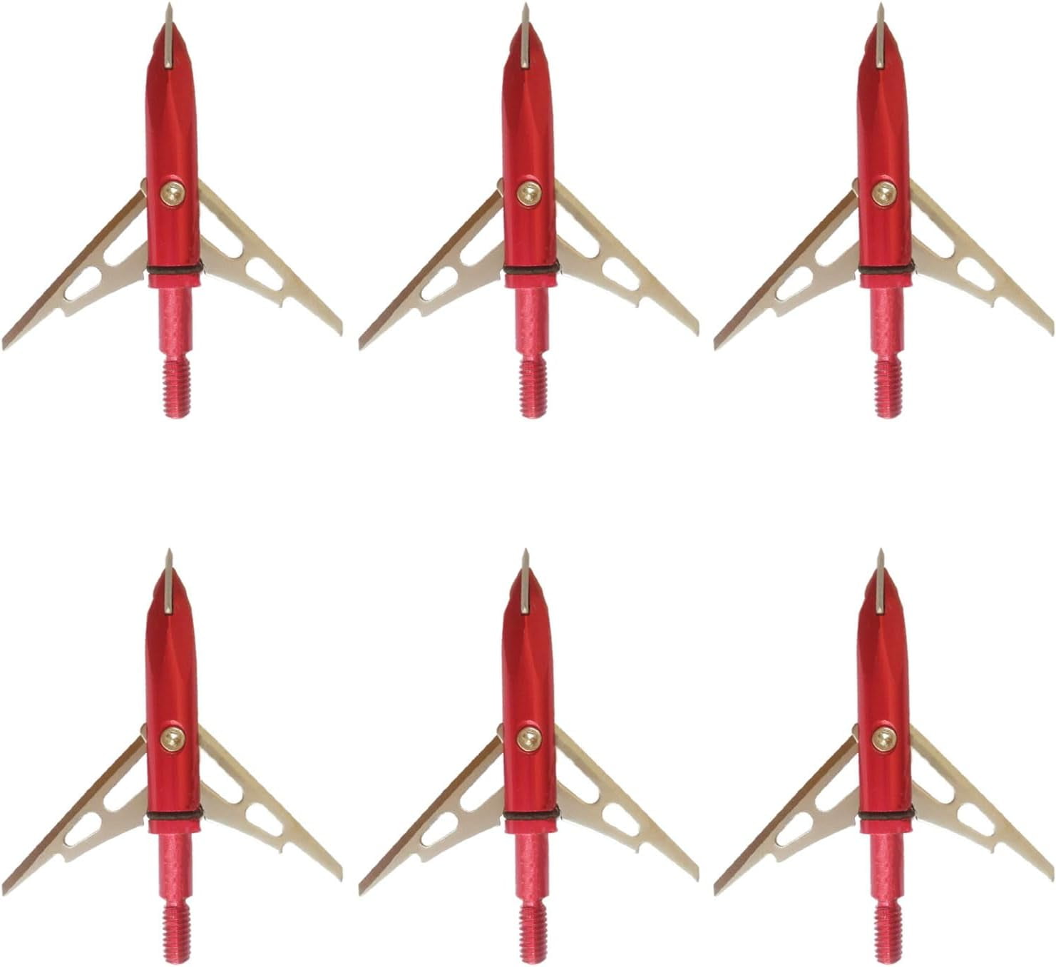 Hunting Broadheads 12PK 3 Blades Archery Broadheads 100 Grain Screw-In Arrow Heads Arrow Tips ...