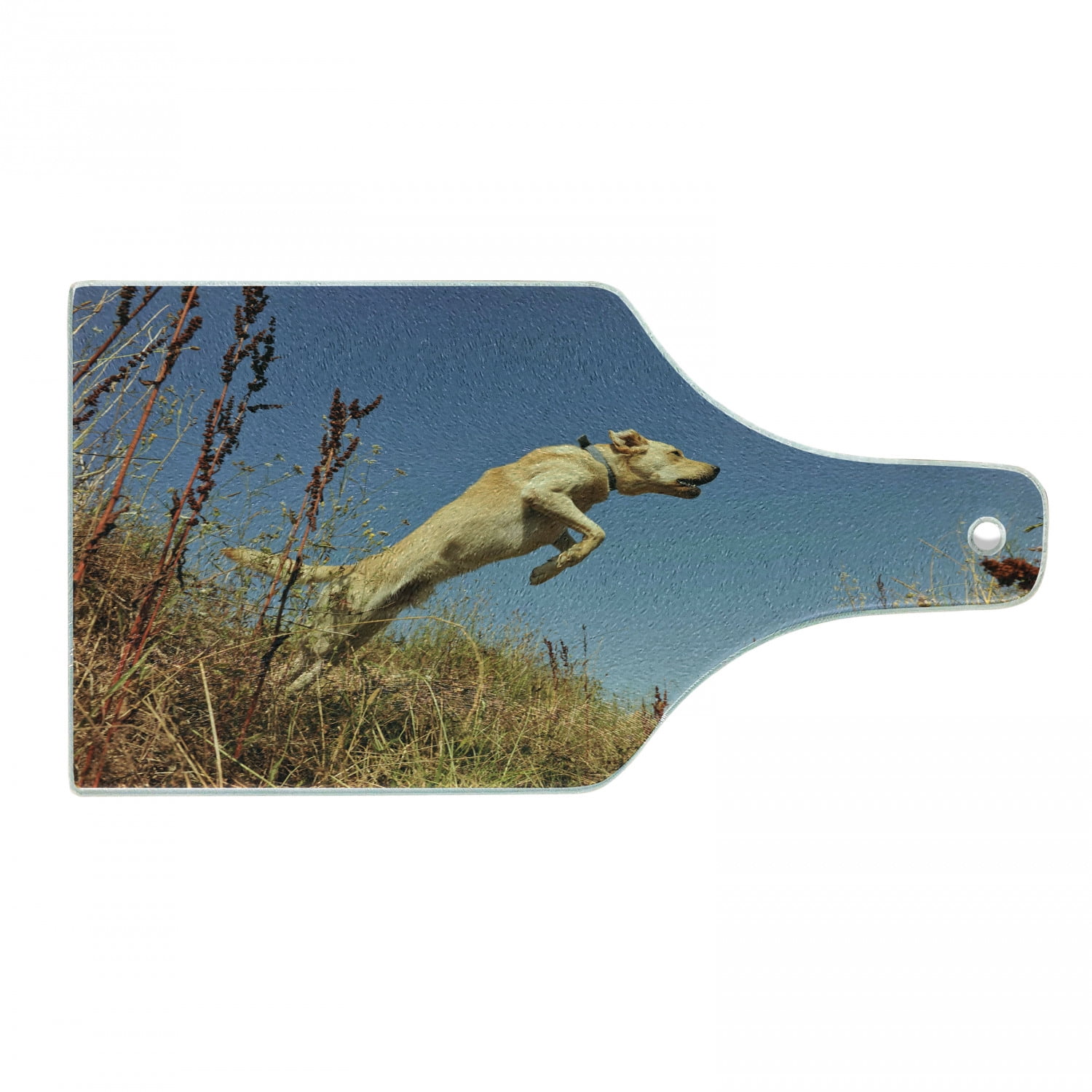 Hunting Cutting Board, Purebred Labrador Retriever Jumping in a Field ...