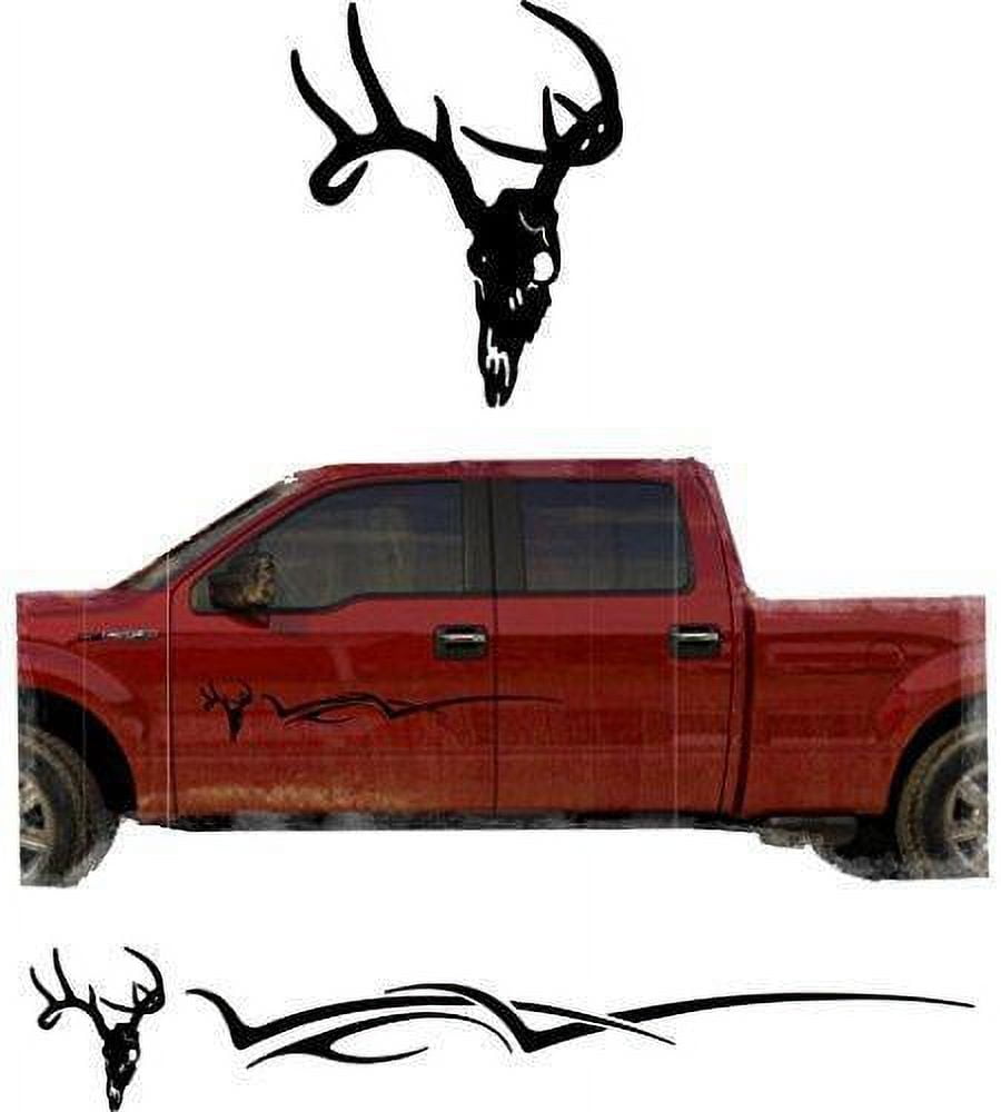 Hunting Deer Trailer Decals Truck Decal Side Set Vinyl Sticker Auto ...