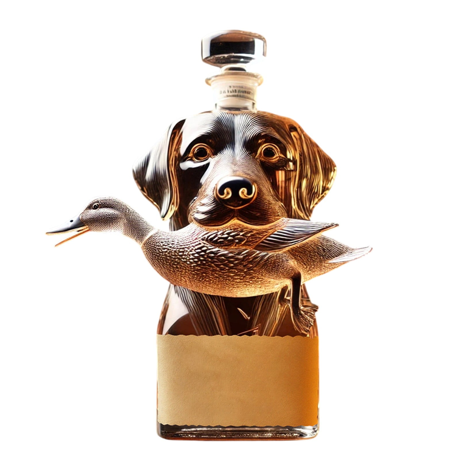 Hunting Dog Whiskey Decanter 3D Engraved - Unique 2025 Whiskey Bottle ...