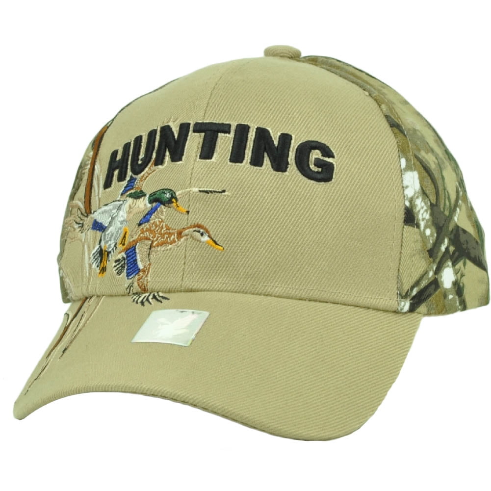 Hunting Duck Season Hunters Hunt Beige Camouflage Adjustable Hat Cap ...