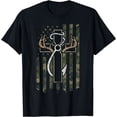 Hunting Fishing Faith - Christian Hunter Fisherman Camo USA T-Shirt ...