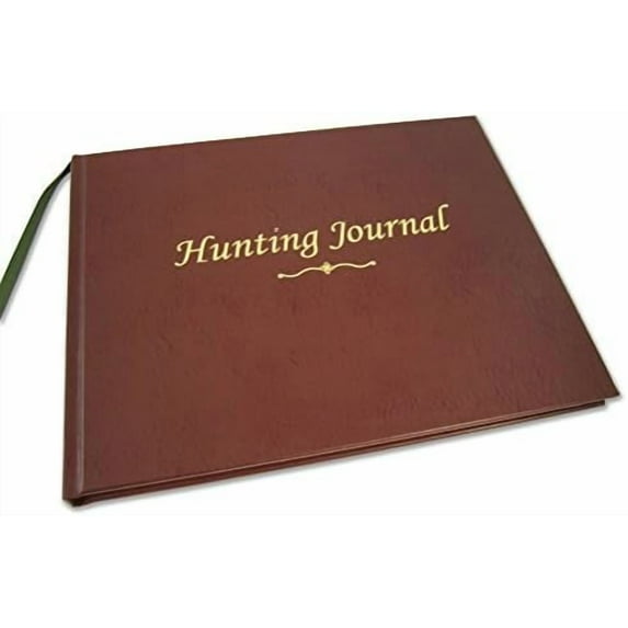 Hunting Journal Hunter's Log Book Notebook - 96 Pages, Brown Bonded ...