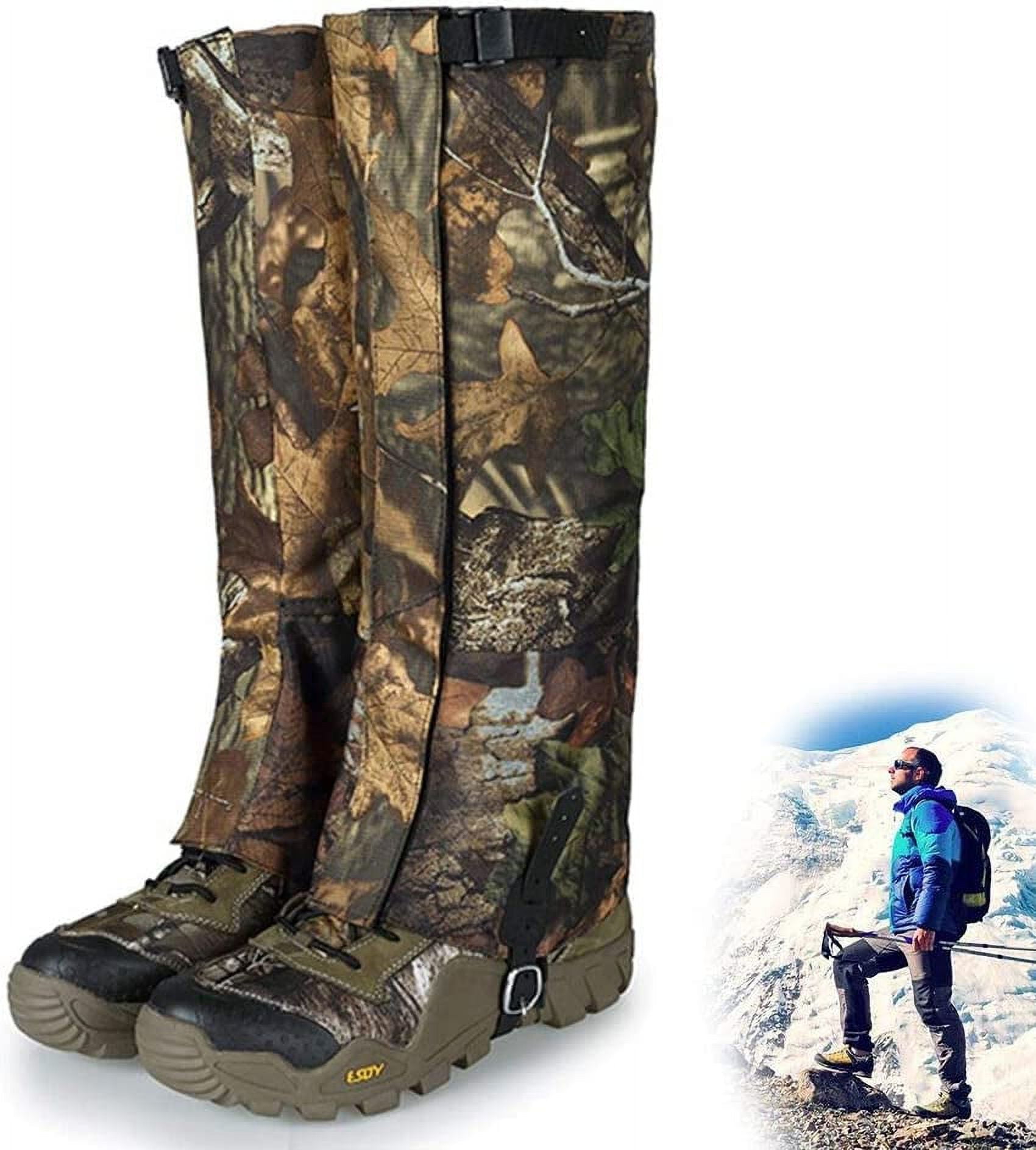 Hunting Leg Gaiters Waterproof Hiking Boot Gaiters Camo Snow Shoe ...