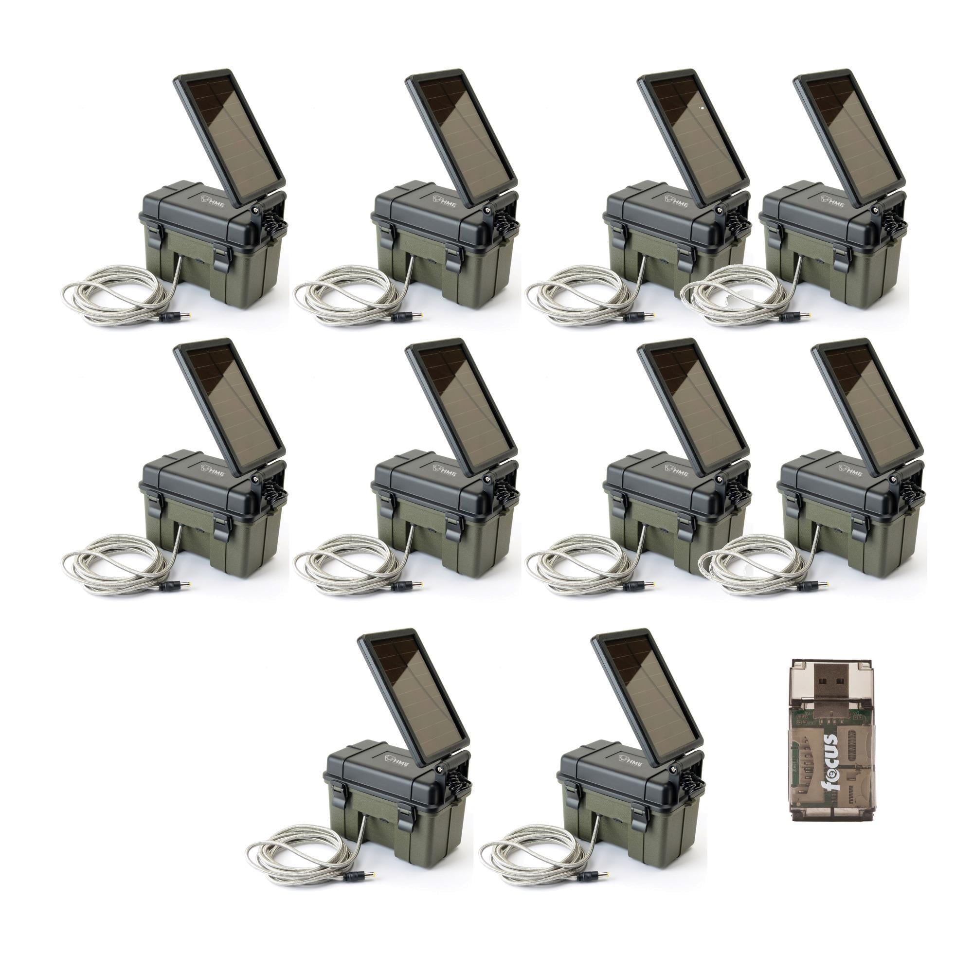 Hunting Made Easy (HME) 12VBBSLR Trail Cam Solar Auxiliary Power Pack ...