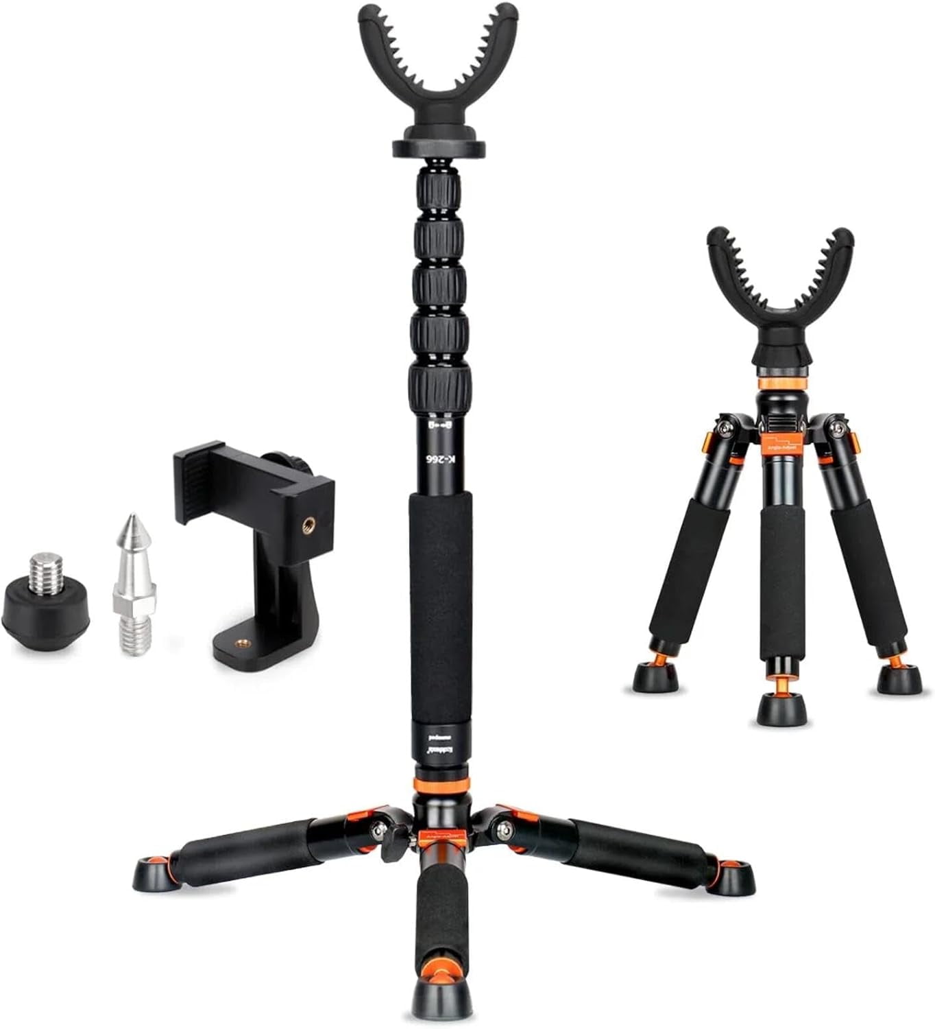 Koolehaoda Shooting Monopod Tripod Aluminum 21‚Äù-67" with 360¬∞ U Yoke ...