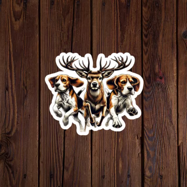 Hunting Sticker Fishing Deer Duck Bass Fishing Novelty Laptop Sticker ...