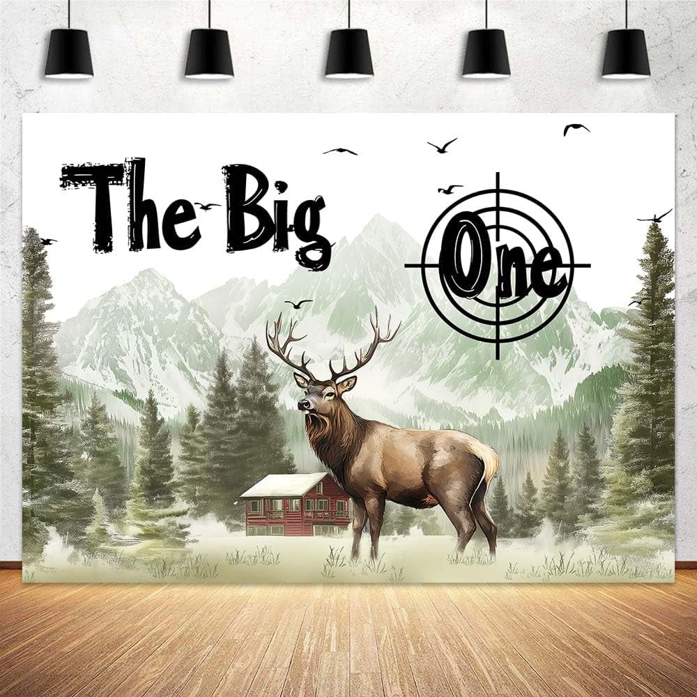 Hunting Themed Backdrop Forest Green Photography Background for Girls ...