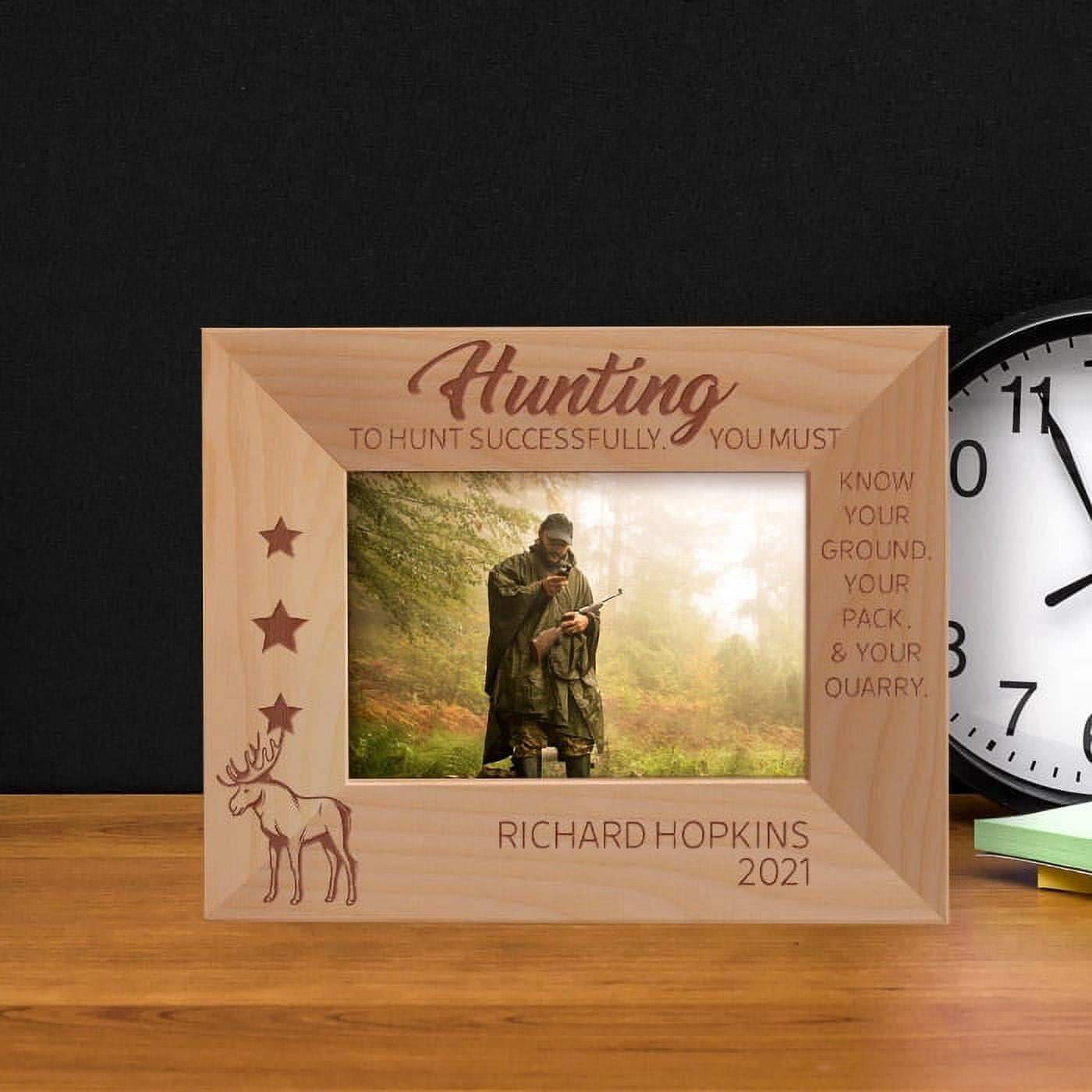 Hunting To Hunt Successfully Personalized Wooden Frame-5" x 3 1/2 ...