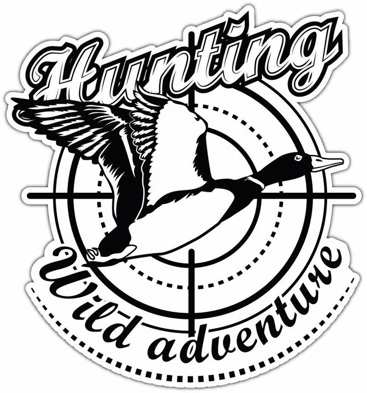 Hunting Wild Outdoor Adventure Duck Hunter Car Window Stickerphone ...