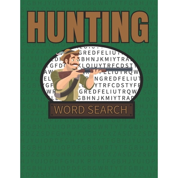 Hunting Word Search: 50 Large Print Word Search Puzzles With Solutions ...