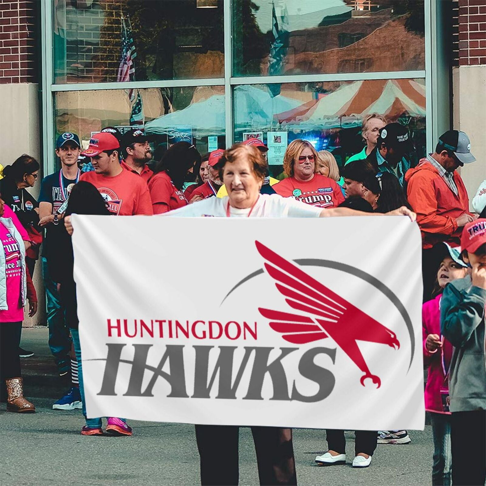 Huntingdon A College Logo Banner Breeze Flag Double sided Outdoor Flags ...