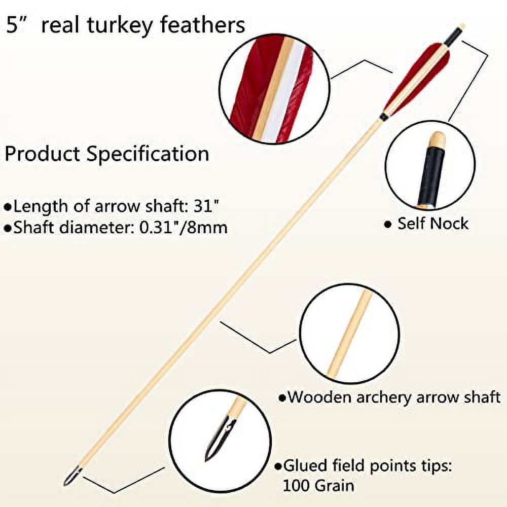 Huntingdoor Longbow and Set for Adults Traditional Recurve Bow ...