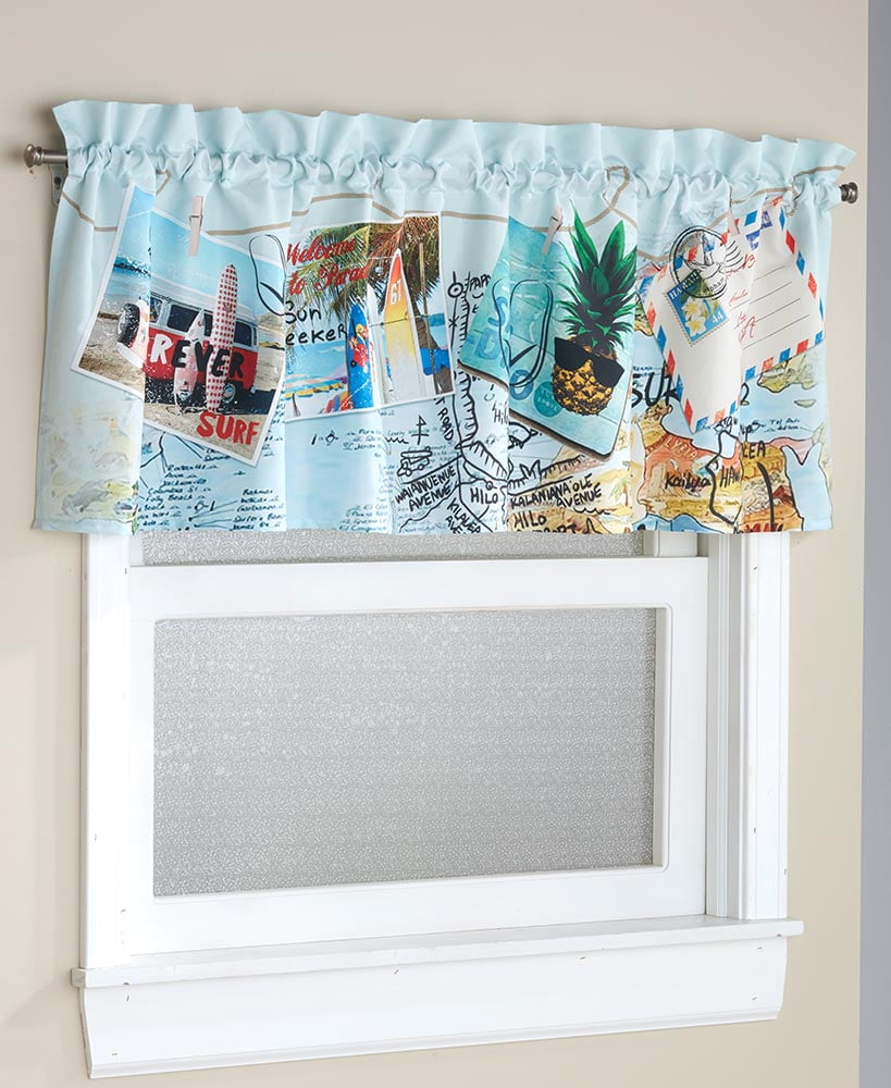 Huntington Beach Bath Collection - Valance - Walmart.com