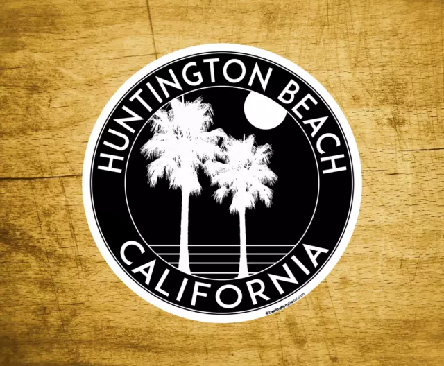 Huntington Beach California Decal Sticker Surfing Pacific Ocean Surf ...