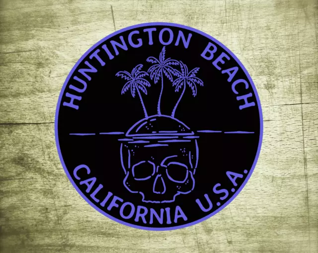 Huntington Beach California Decal Sticker Surfing Pacific Ocean Surf ...