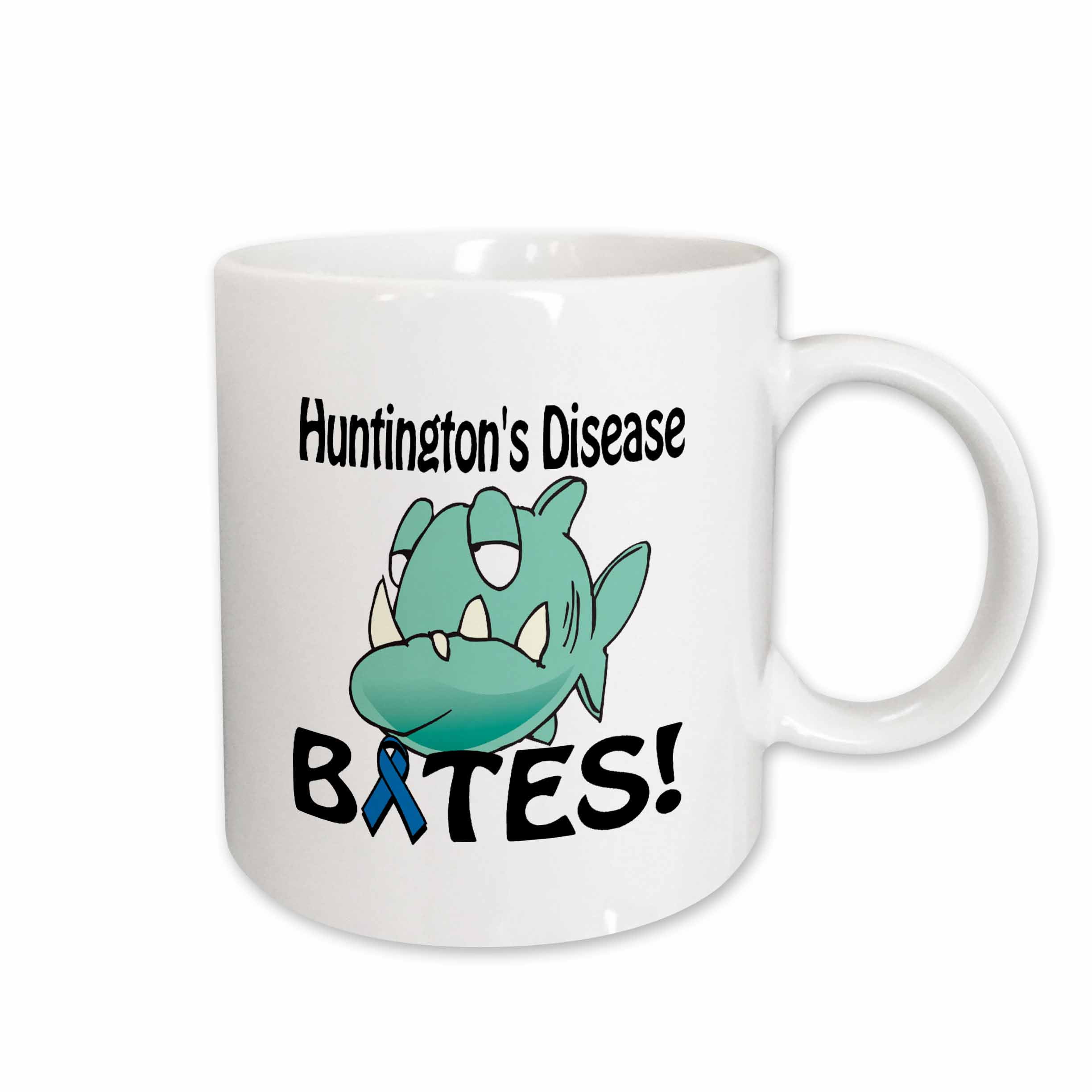 3drose, Huntingtons Disease Bites Awareness Ribbon Cause Design, 15oz ...