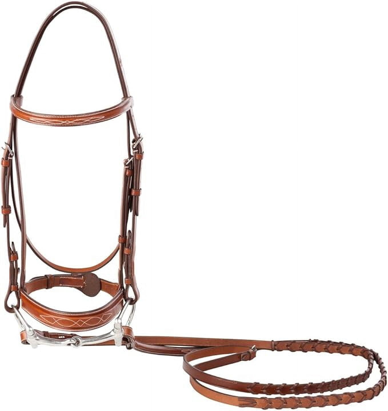 Huntley Equestrian Sedgwick Fancy Stitched English Leather Square ...