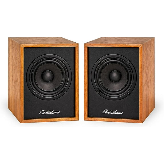 Huntley Powered Bookshelf Speakers with Built-in Amplifier and 3 ...