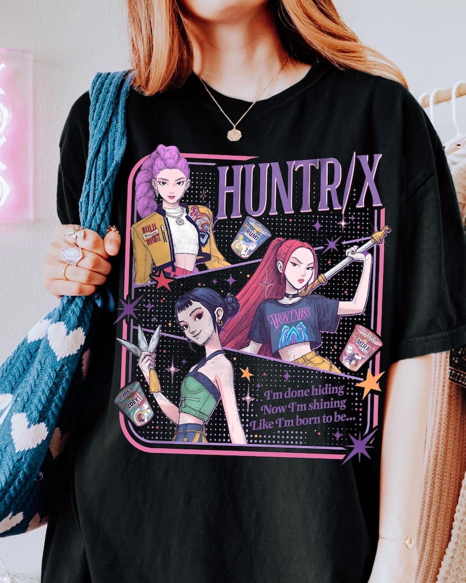 Huntrix Demon Hunters Shirt Comfort Colors, Huntrix Girls TShirt, Mira ...