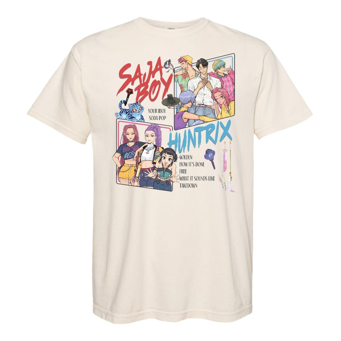 Huntrix Demon Hunters Shirt, Huntrix Girls,Saja Boy, Mira Rumi Joey ...