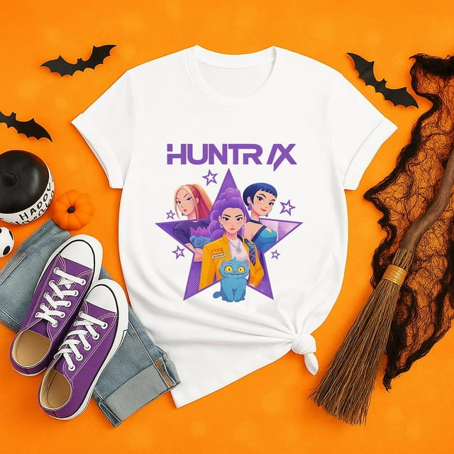 Huntrix K-Pop Demon Hunters T-Shirt | Rumi, Mira, Zoey Graphic Fan Tee | Huntrix Girl Fan Gift ...