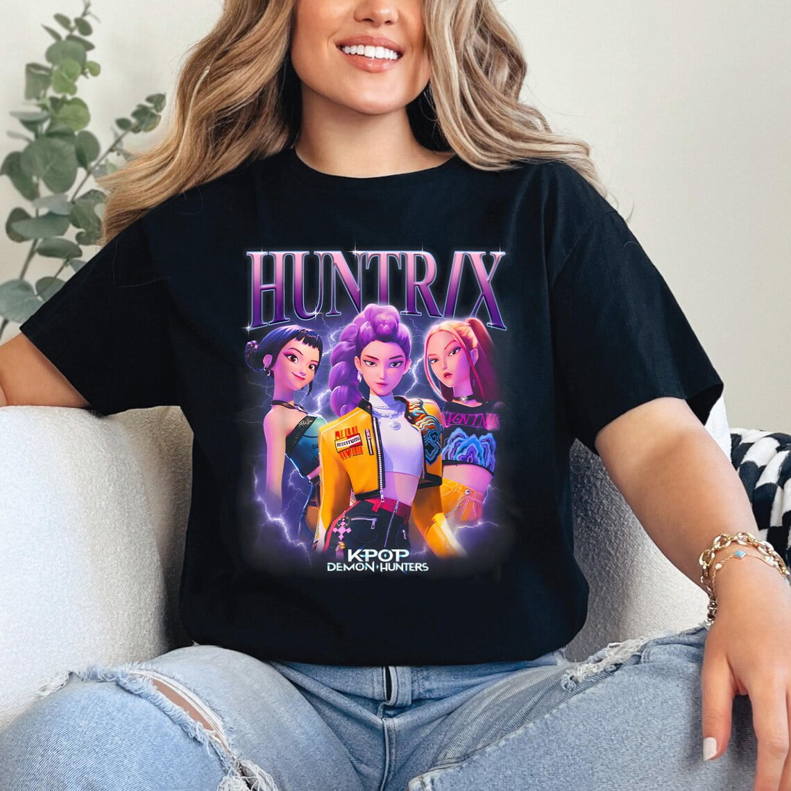 Huntrix K-Pop Demon Hunters T-Shirt | Rumi, Mira, Zoey Graphic Fan Tee | Huntrix Girl Fan Gift ...