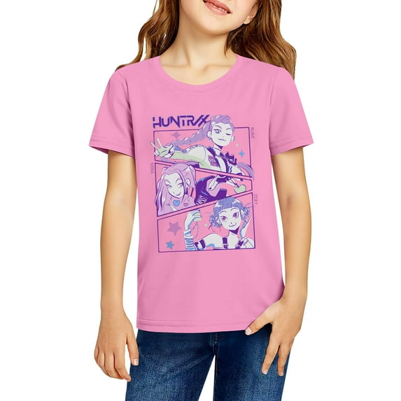 Huntrix Kpop Demon Hunters Printed T-shirt, Zoey Kpop Demon Hunters ...