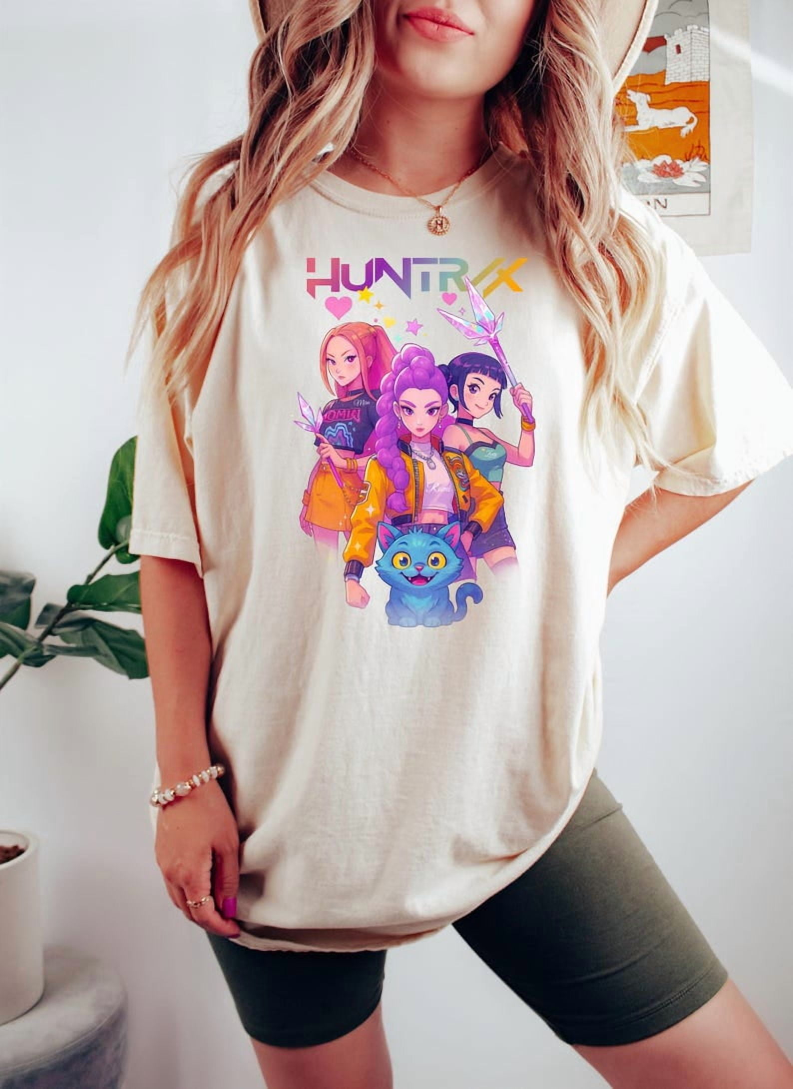 Huntrix Kpop Demon Hunters Shirt, Huntrix Girls T Shirt, Mira Rumi Joey Shirt, Demon Hunters Tee ...