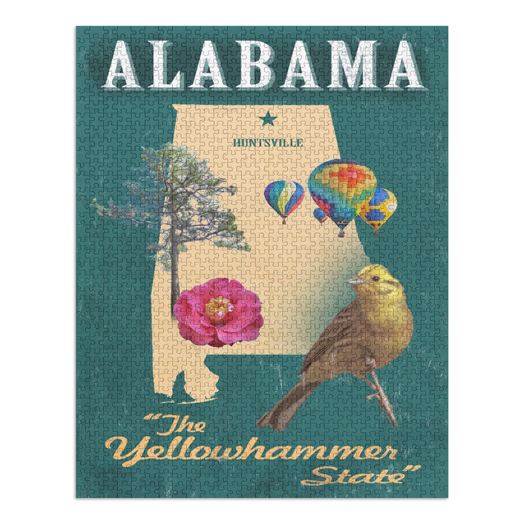 Huntsville, Alabama Icons, 1000 Piece Jigsaw Puzzle (19x27), Perfect ...