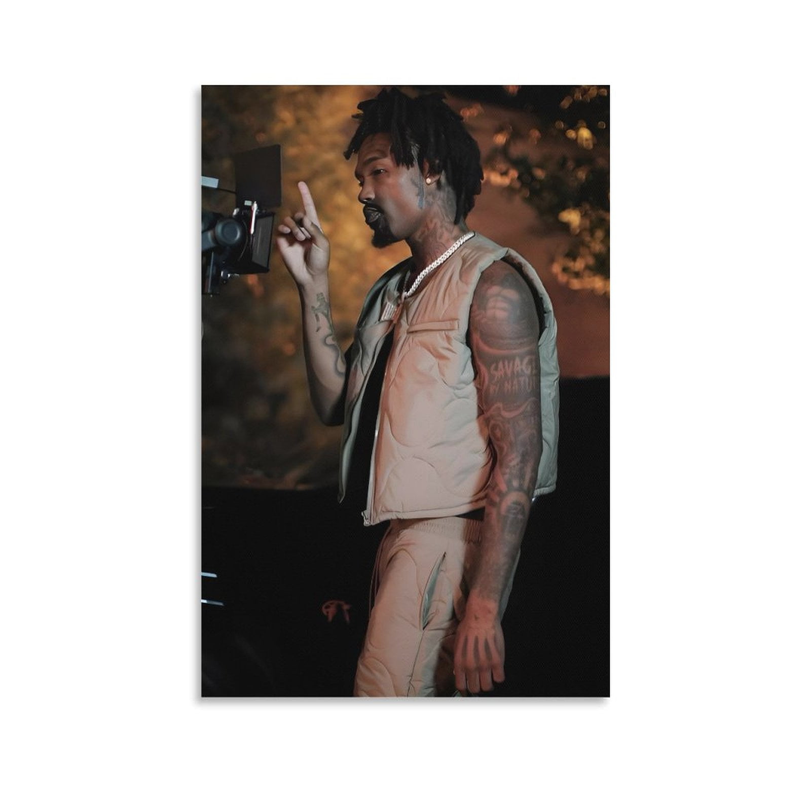 Hunxho Art RAPPER Poster Artworks Canvas Poster Room Aesthetic Wall Art ...