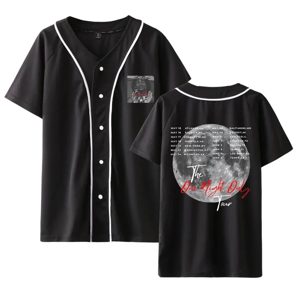 Hunxho The One Night Only 2024 Tour Merch Baseball Jersey Shirt V-Neck ...