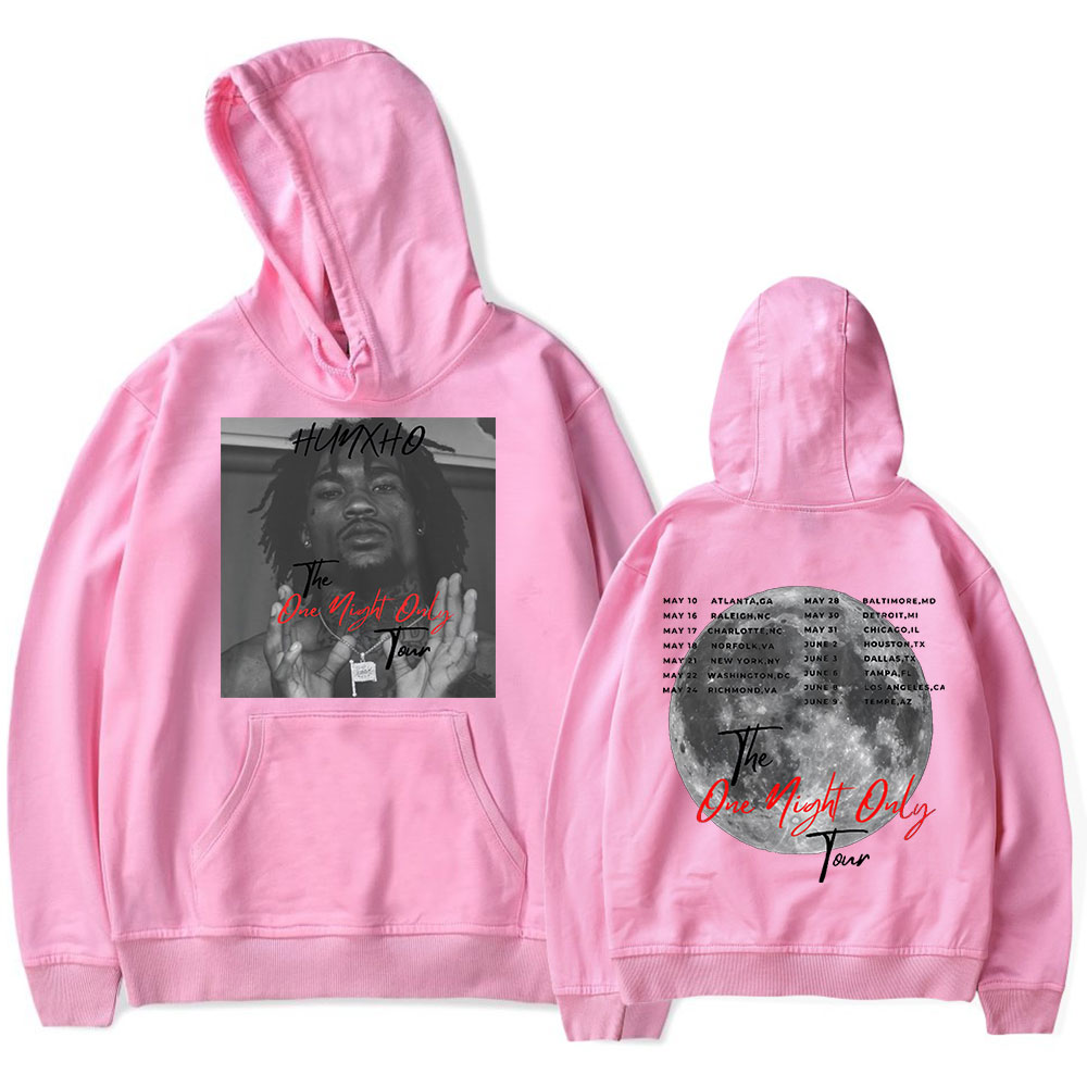 Hunxho The One Night Only 2024 Tour Merch Hoodie Pocket Drawstring ...